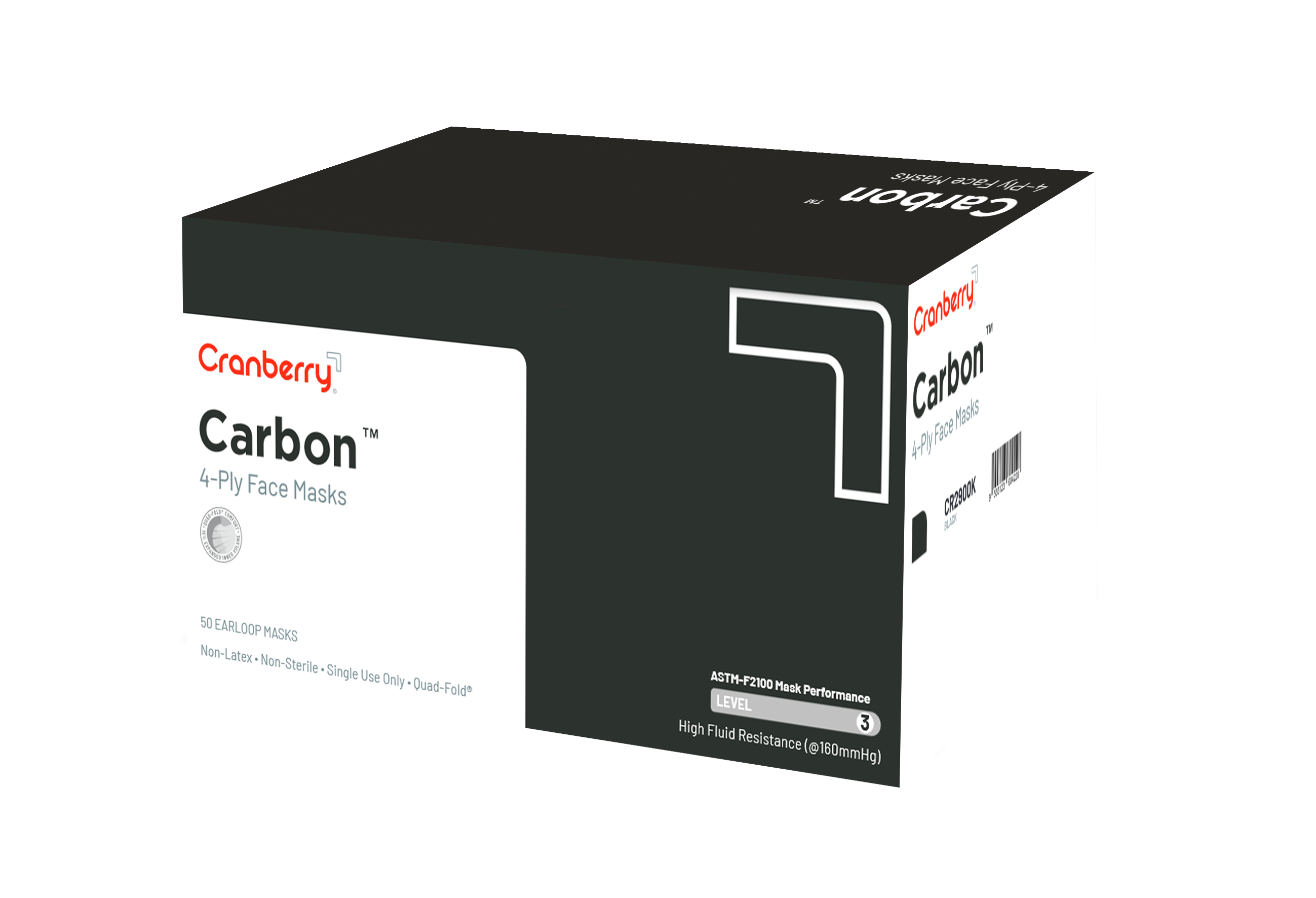 Carbon Face Mask - Cranberry Global