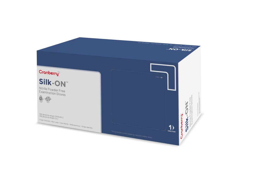Silk On Nitrile Gloves | Silky Smooth Moisture Lock Technology