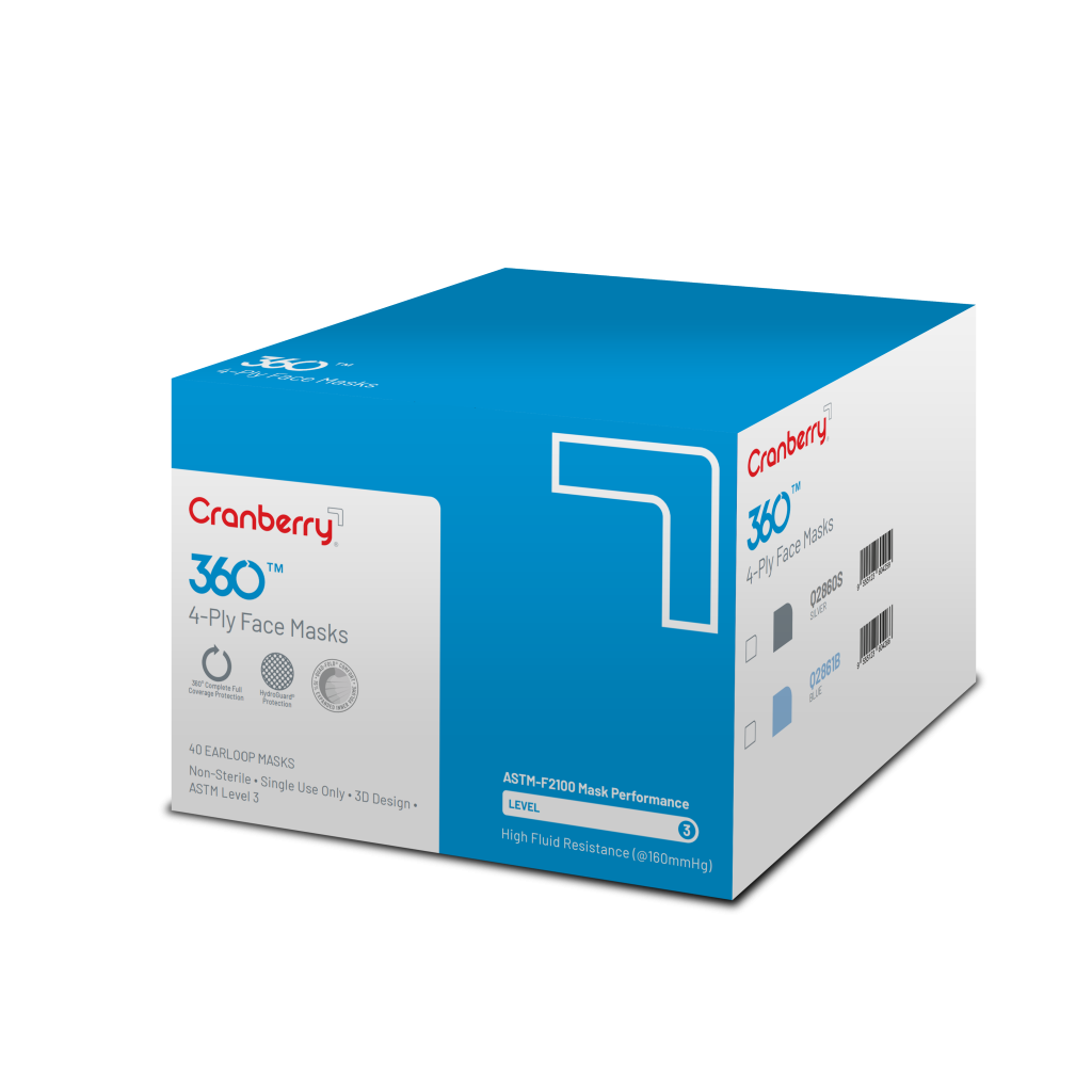 Cranberry 360 Face Mask - 4-Ply Protection & Comfort